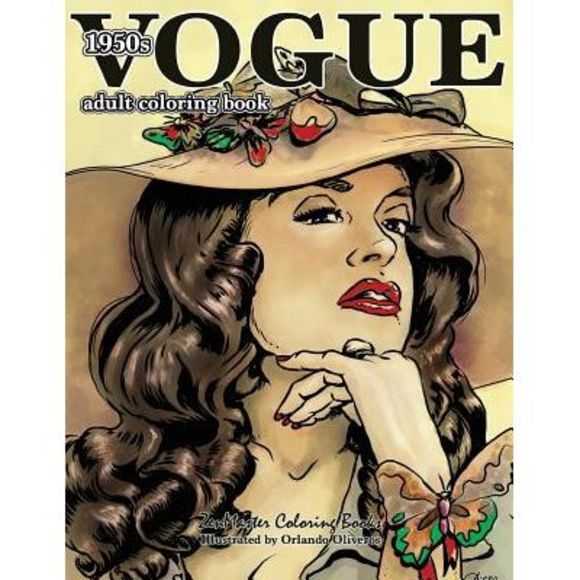 Zenmaster Coloring Books | Other | Vogue 95s Adult Coloring Book 50s ...